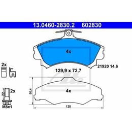 ATE Bremsensatz-Vorn und hinten SG00000DVF Bremsensatz, Scheibenbremse vorne rechts links bel&uuml;ftet 256mm f&uuml;r MITSUBISHI HYUNDAI KIA VOLVO MB699288 MR2