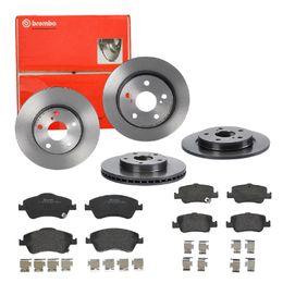 Brembo Bremsensatz-Vorn und hinten SG00000E91 Bremsensatz, Scheibenbremse vorne rechts links innenbel&uuml;ftet 270mm f&uuml;r TOYOTA 4243102170 446502270 44650