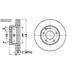 ATE Bremsensatz-Vorderachse IJF14179H6 Bremsensatz, Scheibenbremse vorne rechts links bel&uuml;ftet 300mm f&uuml;r PEUGEOT FIAT CITRO&Euml;N 1617284580 77367090 7736