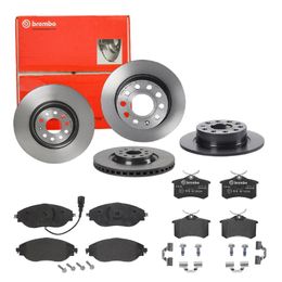 Brembo Bremsensatz-Vorn und hinten SG00000E36 Bremsensatz, Scheibenbremse vorne rechts links innenbel&uuml;ftet 340mm f&uuml;r SKODA VW SEAT PEUGEOT (FAW) (SVW)