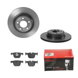Brembo Bremsensatz-Hinterachse COATED DISC LINE / STANDARD IJDTIDIJV4 Bremsensatz, Scheibenbremse hinten rechts links innenbel&uuml;ftet 330mm f&uuml;r BMW 3421