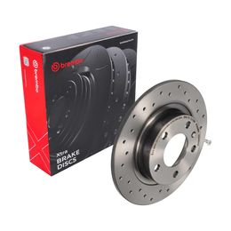 Brembo Bremsscheibe XTRA LINE 08.9460.3X hinten rechts links Gelocht 264mm f&uuml;r VAUXHALL OPEL 93190227 569418