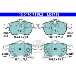 ATE Bremsensatz, Scheibenbremse 1420-42992 vorne rechts links bel&uuml;ftet 280mm f&uuml;r VAUXHALL OPEL CHEVROLET 1605035 93197592 9195145