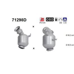 AS Katalysator 71298D f&uuml;r MERCEDES-BENZ 2054909314