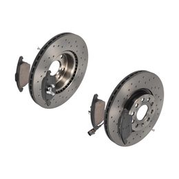 Brembo Bremsensatz-Vorderachse XTRA LINE / STANDARD SK8K0F2PN5 Bremsensatz, Scheibenbremse vorne rechts links Gelocht/innenbel. 312mm f&uuml;r SKODA VW (SV