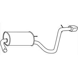 VEGAZ Endschalld&auml;mpfer KS-217 f&uuml;r KIA 28650-A2200
