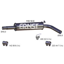 Ernst Mittelschalld&auml;mpfer 115100 f&uuml;r VAG 6Q0253209BA