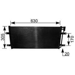 Mahle Kondensator, Klimaanlage AC 231 000S f&uuml;r VW CUPRA AUDI 7D0820413B 701820413K