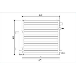 Valeo Kondensator, Klimaanlage 822578 f&uuml;r CHEVROLET 96676342 94554553 42366121