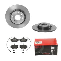Brembo Bremsensatz-Vorderachse COATED DISC LINE / STANDARD IJDTIDD9P8 Bremsensatz, Scheibenbremse vorne rechts links voll 260mm f&uuml;r RENAULT DACIA PEUG