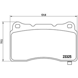 Brembo Bremsensatz-Vorderachse COATED DISC LINE / STANDARD IJZJSG63D8 Bremsensatz, Scheibenbremse vorne rechts links innenbel&uuml;ftet 355mm f&uuml;r CADILLAC