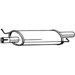 BOSAL Mittelschalld&auml;mpfer 233575 f&uuml;r VW