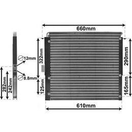 Van Wezel Kondensator, Klimaanlage 02005075 f&uuml;r ROV/TRI/JAG/AUS/MG STC3679 AWR1624