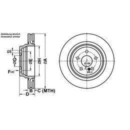 ATE Bremsscheibe 24.0124-0212.1 hinten rechts links bel&uuml;ftet 320mm f&uuml;r MERCEDES-BENZ 2214230412 A2214230412 2214231012
