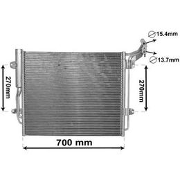 Van Wezel Kondensator, Klimaanlage 58005324 f&uuml;r VW SEAT 7N0820411C 7N0820411B 7N0820411A
