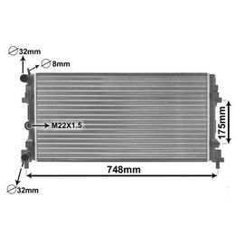 Van Wezel K&uuml;hler, Motork&uuml;hlung 49002037 mit Zubeh&ouml;r f&uuml;r SKODA VW SEAT AUDI 6R0121253N 6R0121253A 6R0121253L