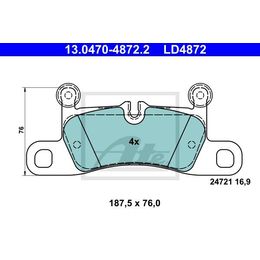 ATE Bremsensatz, Scheibenbremse sg00000dvs rechts bel&uuml;ftet 330mm 32mm f&uuml;r VAG Porsche SEAT