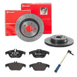 Brembo Bremsensatz-Hinterachse XTRA LINE / STANDARD SK8K0F8YI3 Bremsensatz, Scheibenbremse hinten rechts links Gelocht/innenbel. 300mm f&uuml;r MERCEDES-BE