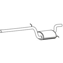 VEGAZ Mittelschalld&auml;mpfer vs632 f&uuml;r VW