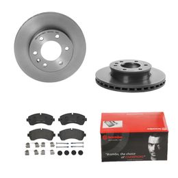 Brembo Bremsensatz-Vorderachse COATED DISC LINE / STANDARD IJDTIDFNP4 Bremsensatz, Scheibenbremse vorne rechts links innenbel&uuml;ftet 300mm f&uuml;r SKODA VW