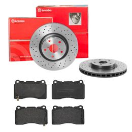 Brembo Bremsensatz-Vorderachse XTRA LINE / STANDARD SK8K0F5CV8 Bremsensatz, Scheibenbremse vorne rechts links Gelocht/innenbel. 326mm f&uuml;r MITSUBISHI S