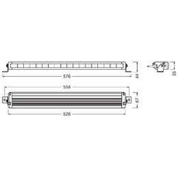 Osram Fernscheinwerfer LEDriving&reg; LIGHTBAR VX500-SP LEDDL116-SP geschraubt