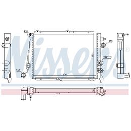 NISSENS K&uuml;hler, Motork&uuml;hlung 63057 f&uuml;r VAUXHALL OPEL 1300167 90423169 1300128