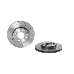 Brembo Bremsscheibe XTRA LINE 09.8635.1X vorne rechts links Gelocht 240mm f&uuml;r VAUXHALL OPEL 569021 95526649 9195985