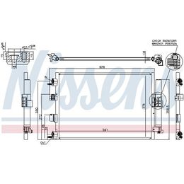 NISSENS Kondensator, Klimaanlage 940463 f&uuml;r FORD 1907402 2012806 DV6119710DA