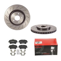 Brembo Bremsensatz, Scheibenbremse 1420-53732 vorne rechts links Gelocht/innenbel. 330mm f&uuml;r MERCEDES-BENZ 34204520 54206220 A0034204520