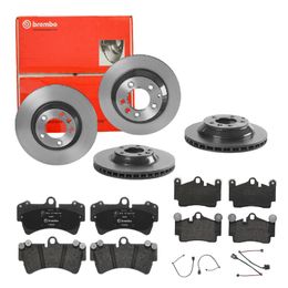 Brembo Bremsensatz-Vorn und hinten SG00000EA7 Bremsensatz, Scheibenbremse vorne rechts links innenbel&uuml;ftet 330mm f&uuml;r SKODA VW SEAT AUDI PORSCHE 955351