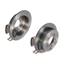 Brembo Bremsensatz-Hinterachse COATED DISC LINE / STANDARD IJDTIDJ7V8 Bremsensatz, Scheibenbremse hinten rechts links voll 284mm f&uuml;r HYUNDAI KIA (DYK)