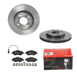 Brembo Bremsensatz-Vorderachse COATED DISC LINE / STANDARD IJDTIDEI63 Bremsensatz, Scheibenbremse vorne rechts links innenbel&uuml;ftet 240mm f&uuml;r FIAT FORD