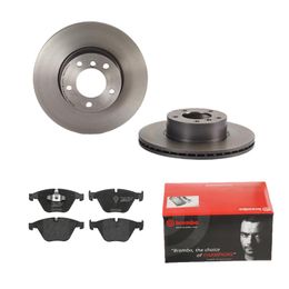 Brembo Bremsensatz-Vorderachse COATED DISC LINE / STANDARD IJDTIDCPA6 Bremsensatz, Scheibenbremse vorne rechts links innenbel&uuml;ftet 312mm f&uuml;r BMW (BRIL