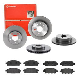 Brembo Bremsensatz-Vorn und hinten SG00000EDC Bremsensatz, Scheibenbremse vorne rechts links innenbel&uuml;ftet 280mm f&uuml;r RENAULT INFINITI SUZUKI ACURA HAI
