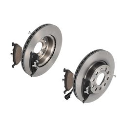 Brembo Bremsensatz-Vorderachse COATED DISC LINE / STANDARD IJDTIDBUL7 Bremsensatz, Scheibenbremse vorne rechts links innenbel&uuml;ftet 280mm f&uuml;r SKODA VW