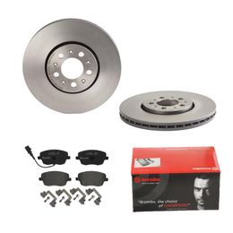 Brembo Bremsensatz-Vorderachse COATED DISC LINE / STANDARD IJDTIDGUV8 Bremsensatz, Scheibenbremse vorne rechts links innenbel&uuml;ftet 288mm f&uuml;r SKODA VW