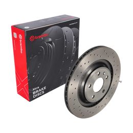 Brembo Bremsscheibe XTRA LINE 09.B040.1X hinten rechts links Gelocht/innenbel. 330mm f&uuml;r AUDI 8K0615601C