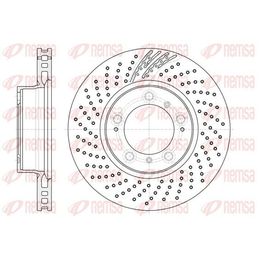 REMSA Bremsscheibe 61133.10 vorne links bel&uuml;ftet &Oslash;317,8mm 318mm f&uuml;r PORSCHE 98135103100 99635140600 99635140601