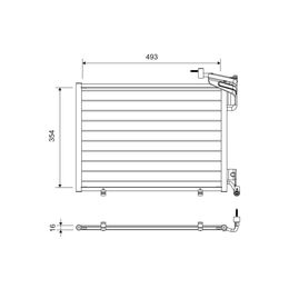 Valeo Kondensator, Klimaanlage 822762 f&uuml;r FORD (CHANGAN) 1860214 C1B119710FD 2036816