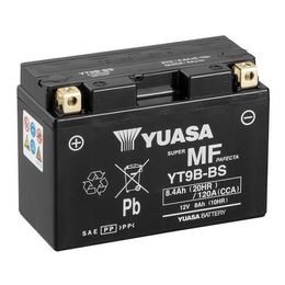 Yuasa YT9B 12V 8Ah 120A Starterbatterie f&uuml;r YAMAHA MOTORCYCLES