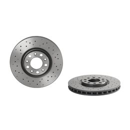 Brembo Bremsscheibe XTRA LINE 09.9363.2X vorne rechts links Gelocht 305mm f&uuml;r ALFA ROMEO DODGE JEEP CHRYSLER FIAT (GAC) 68082120AA 51912591 52137275
