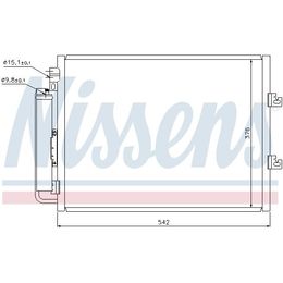NISSENS Kondensator, Klimaanlage 940126 f&uuml;r RENAULT 8660003445 8200448252 921006980R