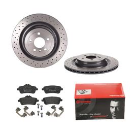 Brembo Bremsensatz, Scheibenbremse 1420-57642 hinten rechts links Gelocht/innenbel. 345mm f&uuml;r MERCEDES-BENZ A0064203520 1664230312 A1664230312