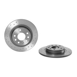 Brembo Bremsscheibe XTRA LINE 08.9511.1X hinten rechts links Gelocht 278mm f&uuml;r CADILLAC BAIC VAUXHALL SAAB OPEL 93188377 93171848 95526639