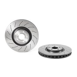 Brembo Bremsscheibe COATED DISC LINE 09.B747.51 vorne rechts links Gelocht 360mm f&uuml;r MERCEDES-BENZ 0004211712 A0004211712 A2184210212