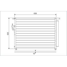 Valeo Kondensator, Klimaanlage 822603 f&uuml;r FORD USA ASIA & OCEANIA MAZDA UC9M61480 UC9M-61-480 5139233