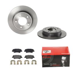 Brembo Bremsensatz-Hinterachse COATED DISC LINE / STANDARD IJDTIDKHD6 Bremsensatz, Scheibenbremse hinten rechts links voll 262mm f&uuml;r HYUNDAI KIA (DYK)