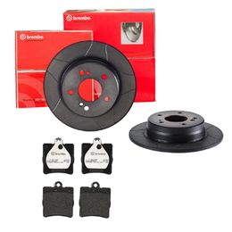Brembo Bremsensatz-Hinterachse MAX LINE / STANDARD SK8K0F99J9 Bremsensatz, Scheibenbremse hinten rechts links Geschlitzt 278mm f&uuml;r MERCEDES-BENZ CHRYS