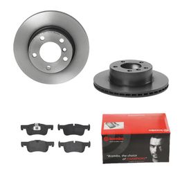 Brembo Bremsensatz-Vorderachse COATED DISC LINE / STANDARD IJDTIDCQ14 Bremsensatz, Scheibenbremse vorne rechts links innenbel&uuml;ftet 284mm f&uuml;r BMW 34116